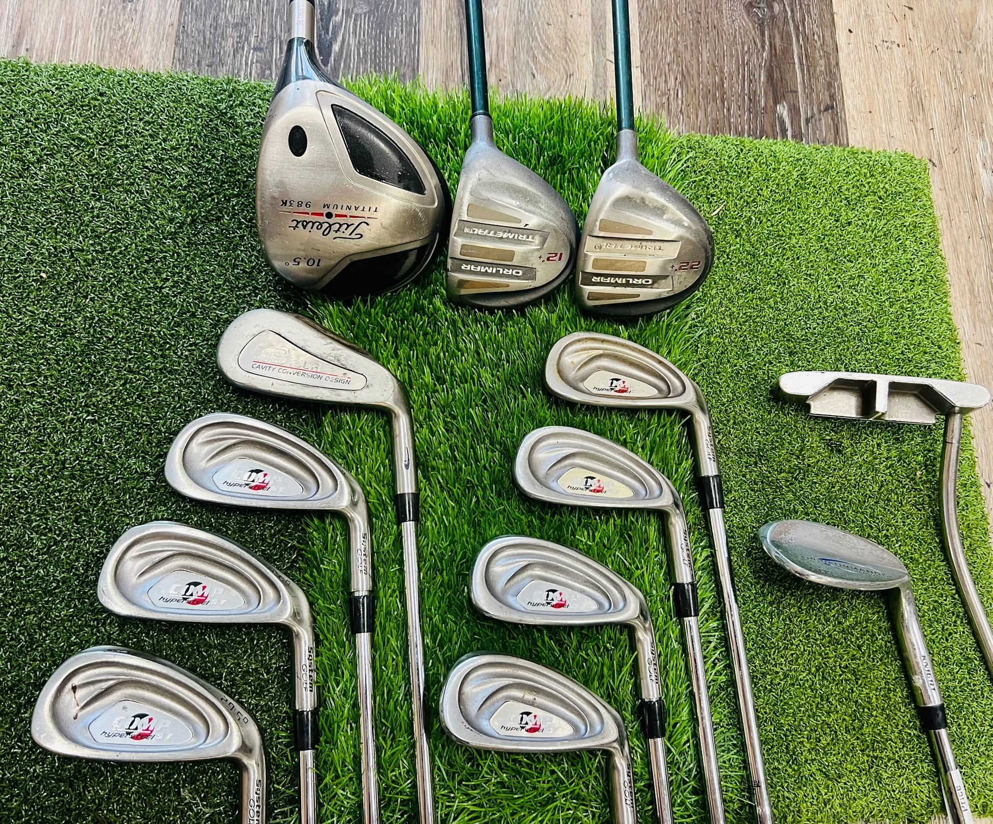 Complete Golf Set - Titleist, Orlimar, Comp Hyper Steel - Mixed Set ...